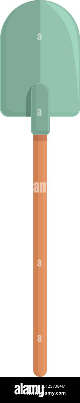 Hand shovel icon cartoon vector. Gold mine. Miner tool. Hand shovel ...