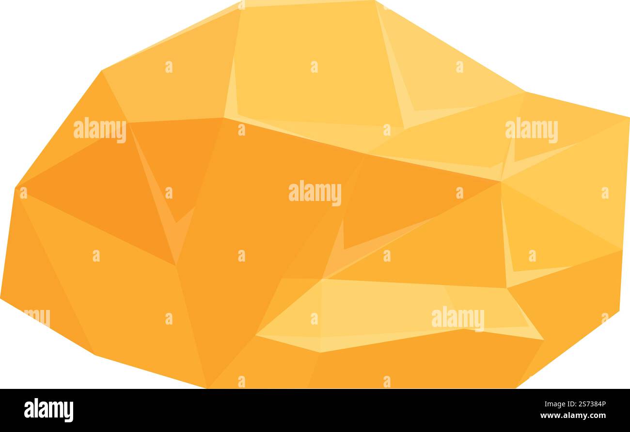 Cart gold stone icon cartoon vector. Golden mine. Coin gem. Cart gold ...