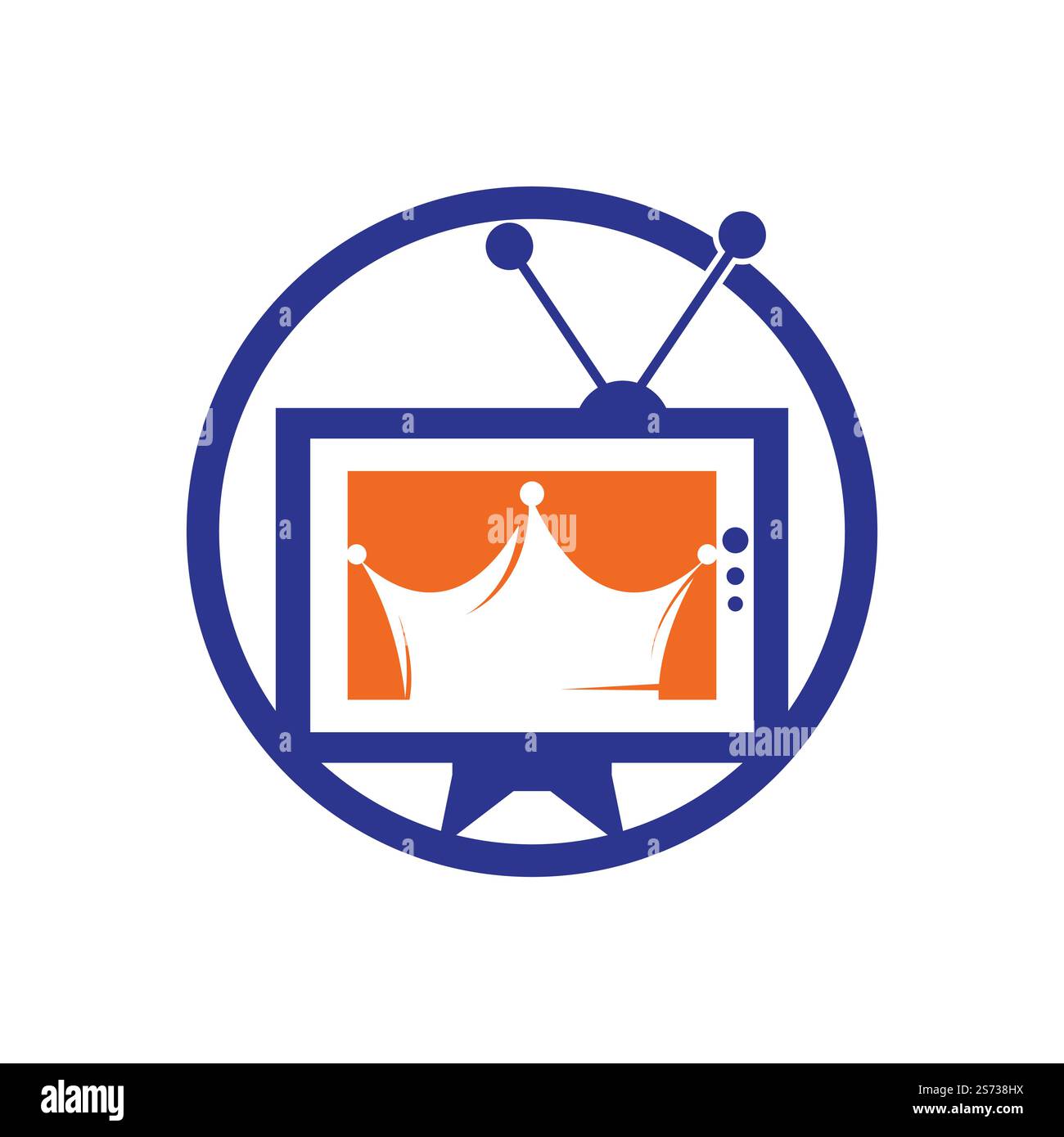 King TV vector logo design template. Royal film logo design vector ...