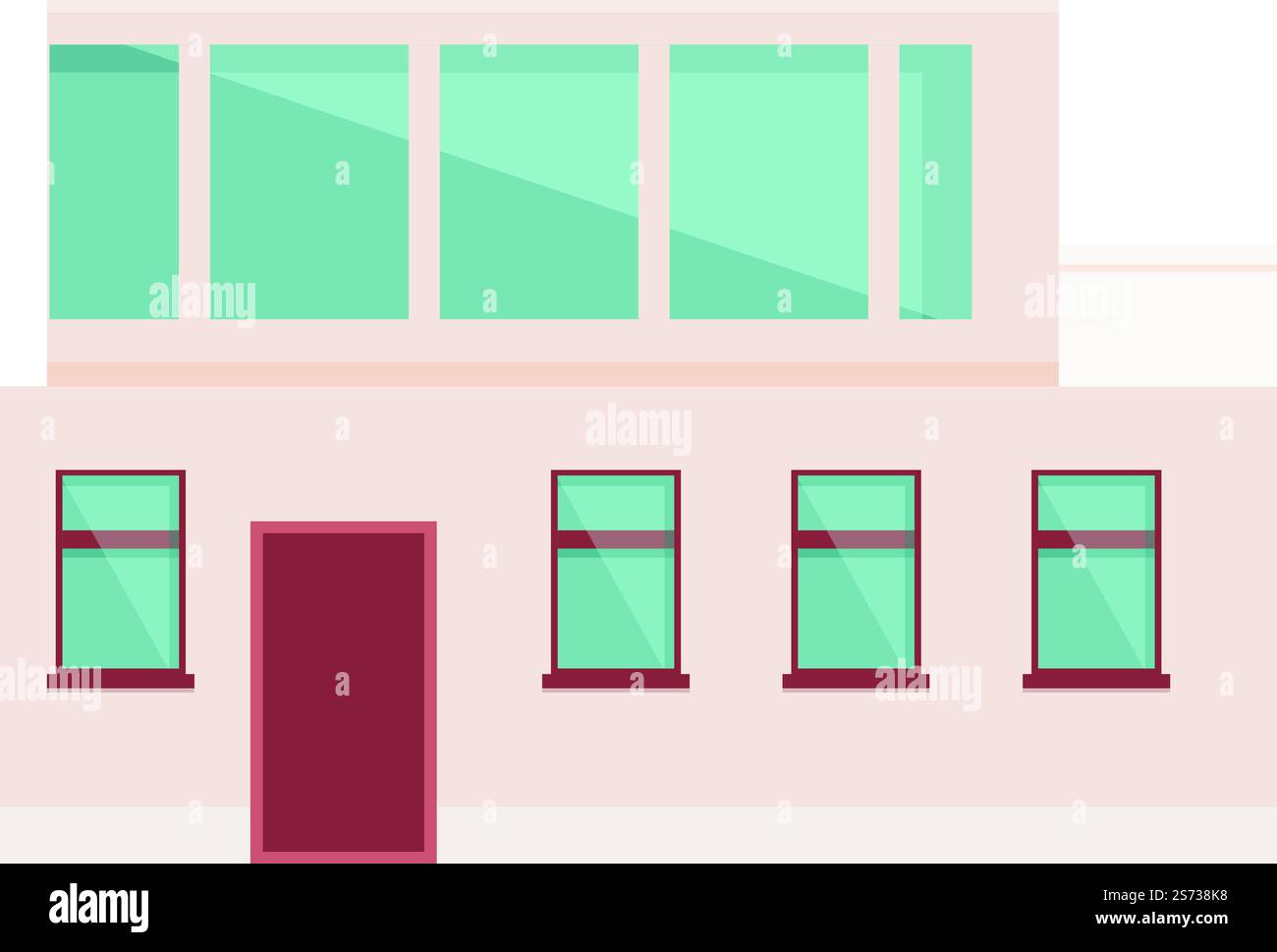 Villa home icon cartoon vector. Modern mansion. Luxury cottage. Villa ...