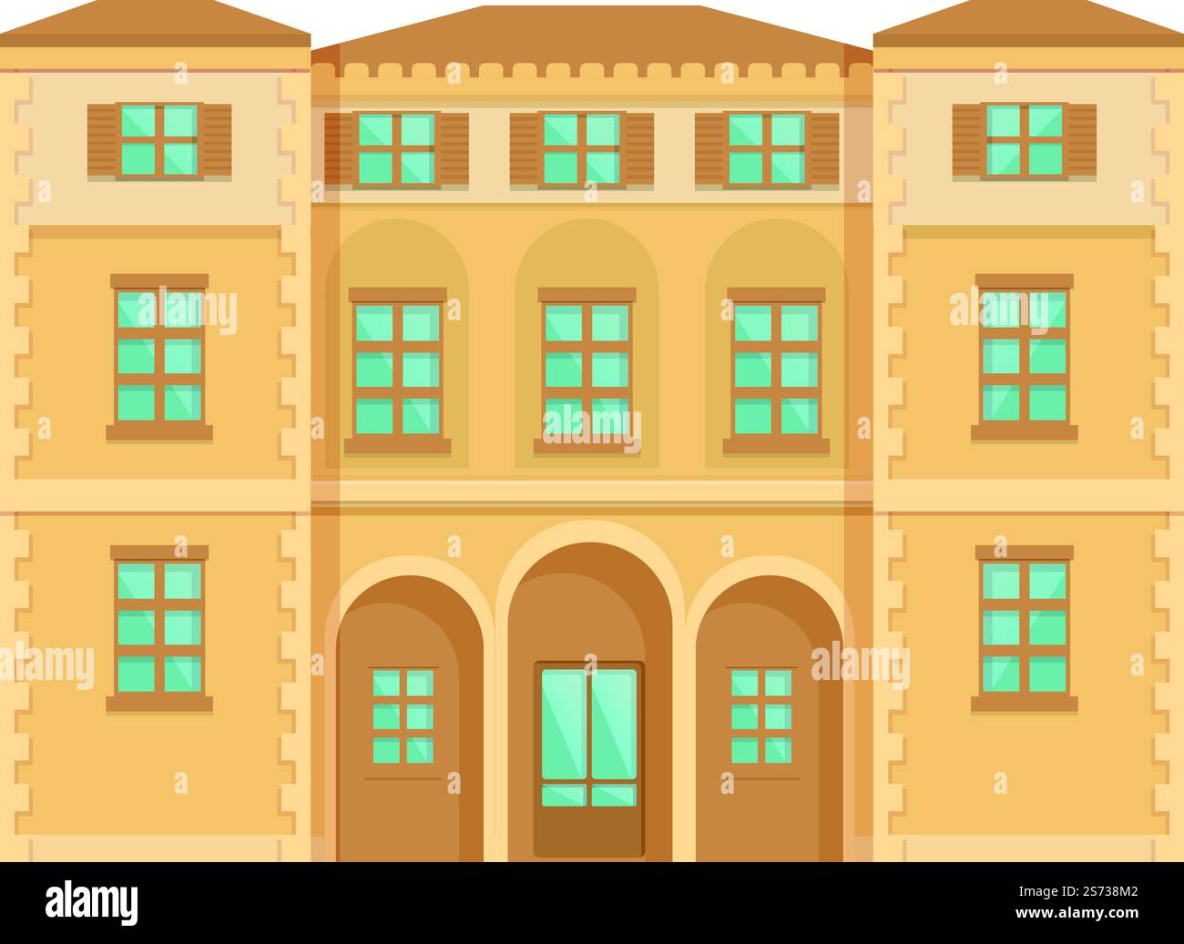 Luxury villa icon cartoon vector. House building. Modern mansion ...