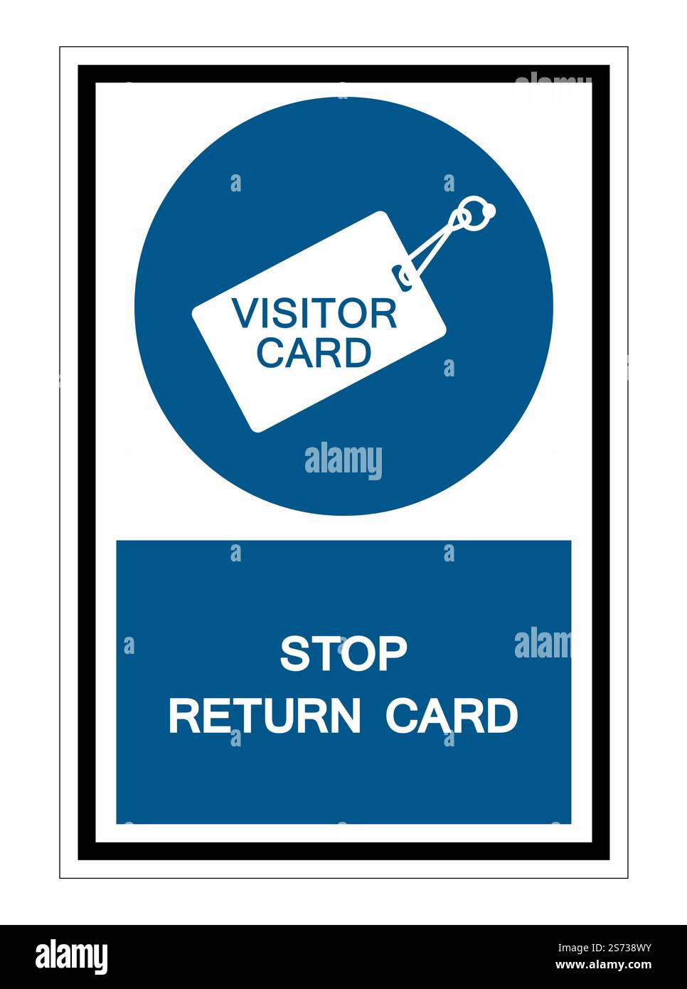 Stop Return Card Symbol Sign Isolate On White Background,Vector ...