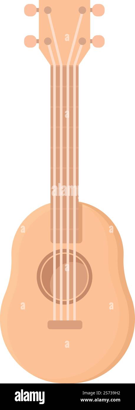 Ukulele icon cartoon vector. Hawaii guitar. Acoustic cute. Ukulele icon ...