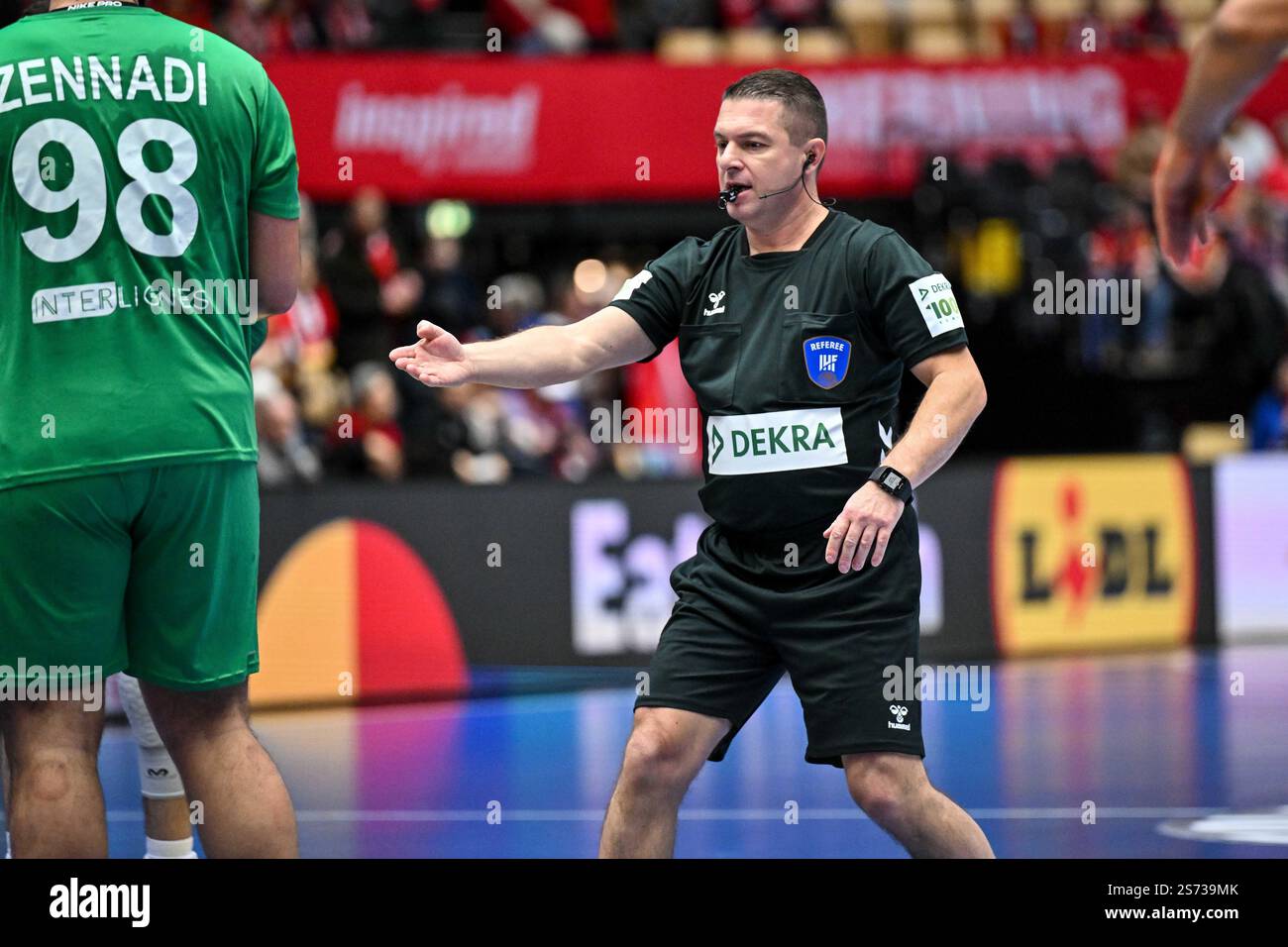 Arbitro, Referee IHF Dekra during IHF Men's - Handball World ...