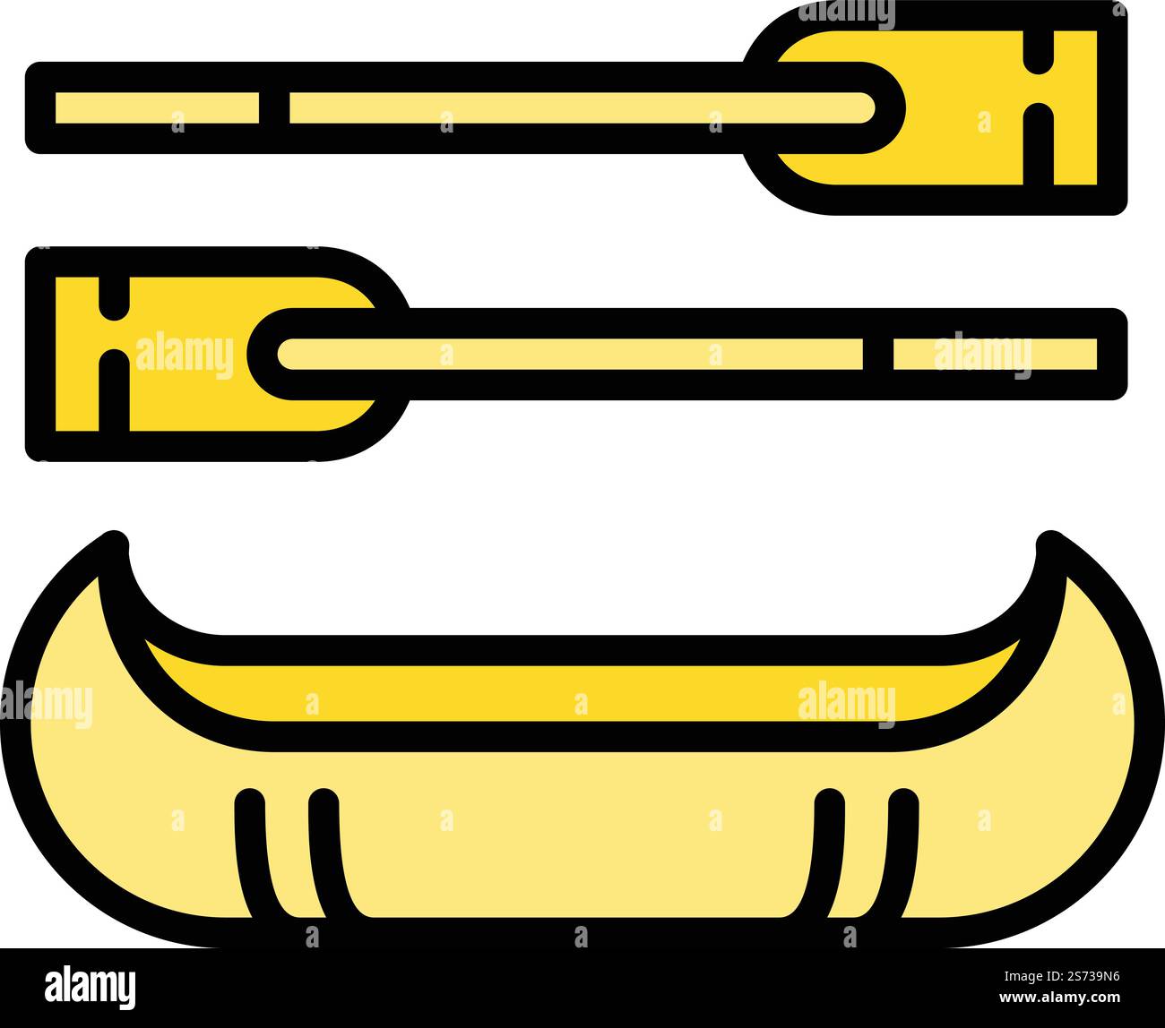 Water boat icon outline vector. Canoe lake. Active adventure. Water ...