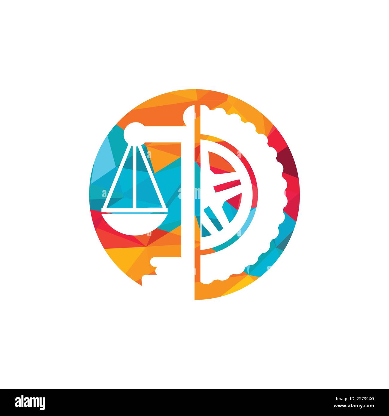 Transport law vector logo design template. Tire and balance icon design ...