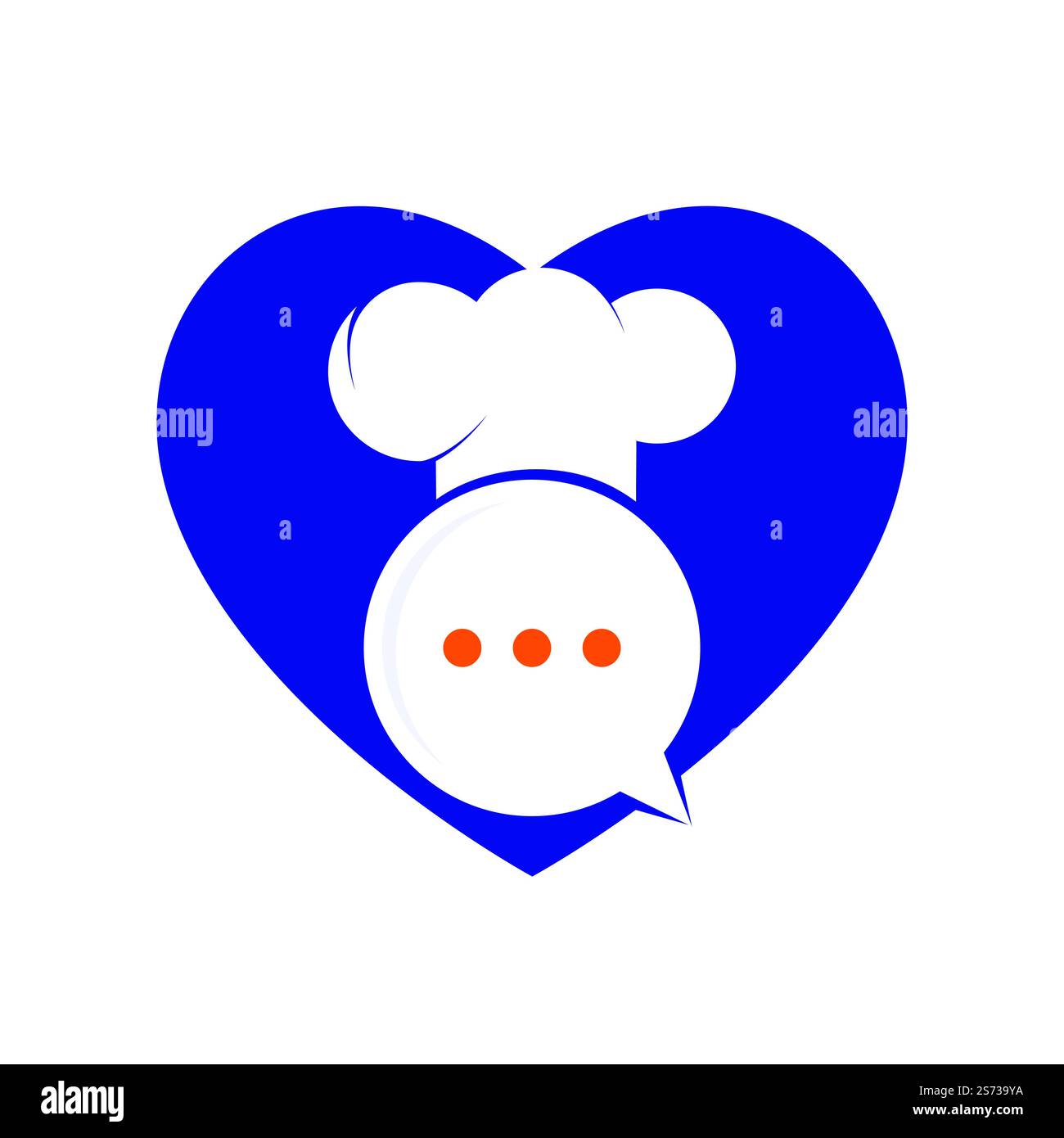 Chef talk vector logo design. Illustration of hat cooker and chat ...