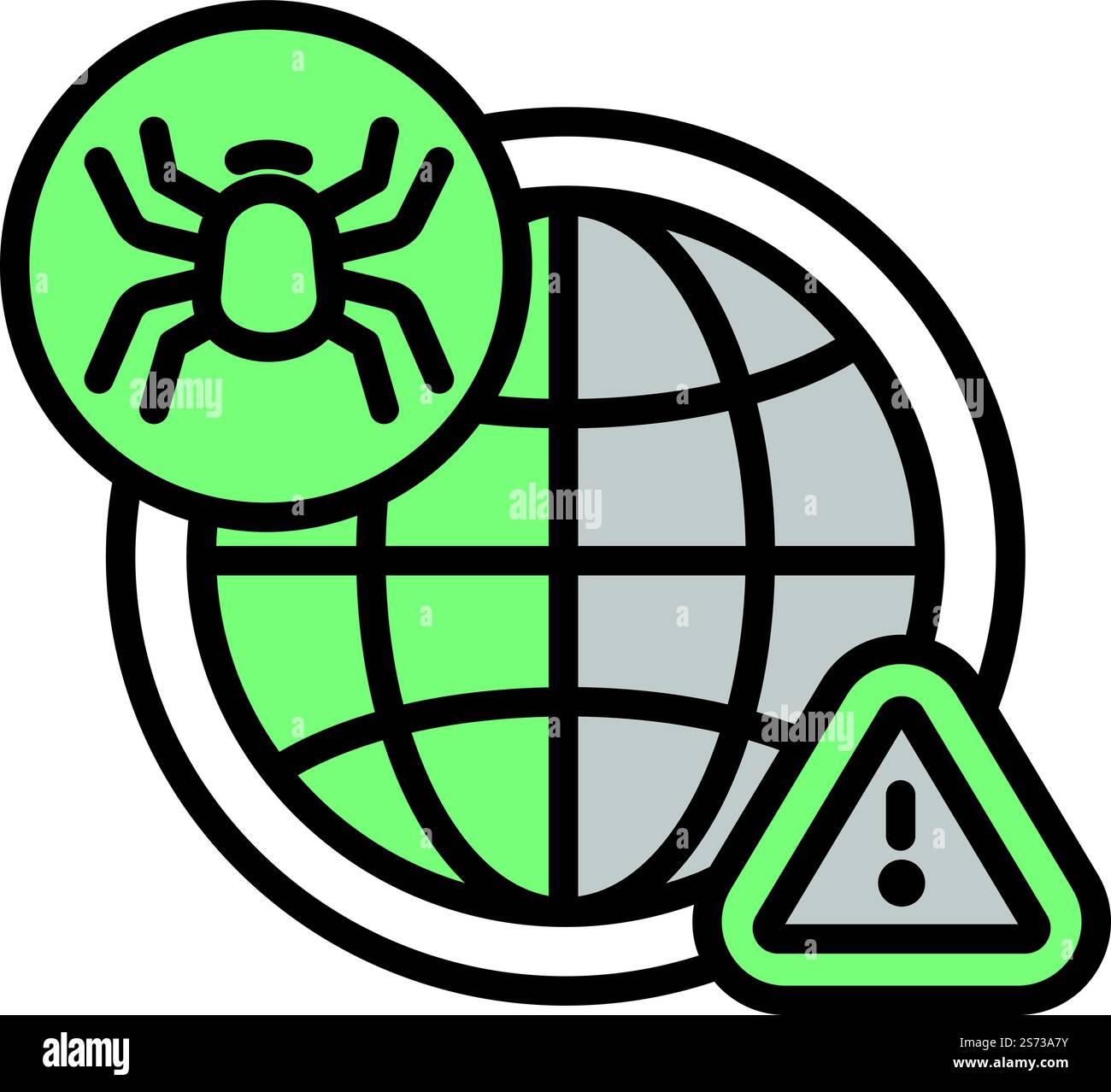 Global digital risk icon Cut Out Stock Images & Pictures - Alamy