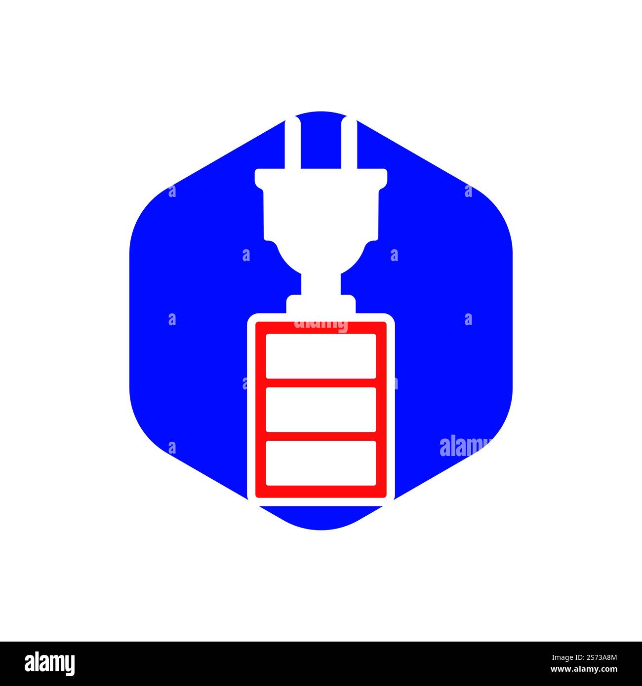 Battery and electric plug vector logo design Stock Vector Image & Art ...