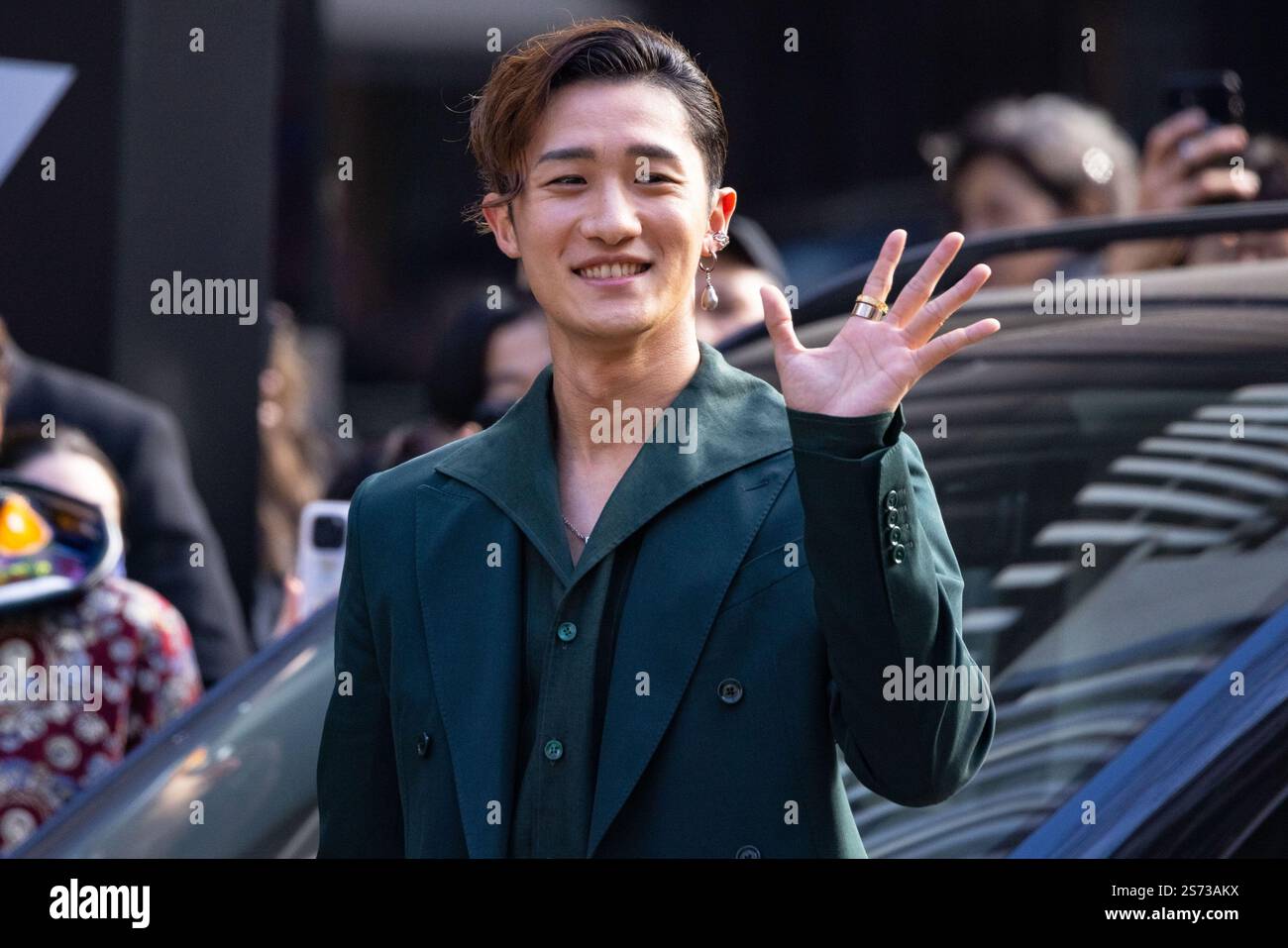 Milan, Italy. 18th Jan, 2025. Iwamoto Hikaru is seen arriving at the ...