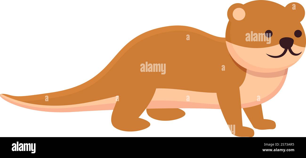 Forest weasel icon cartoon vector. Cute animal. Mammal pet. Forest ...