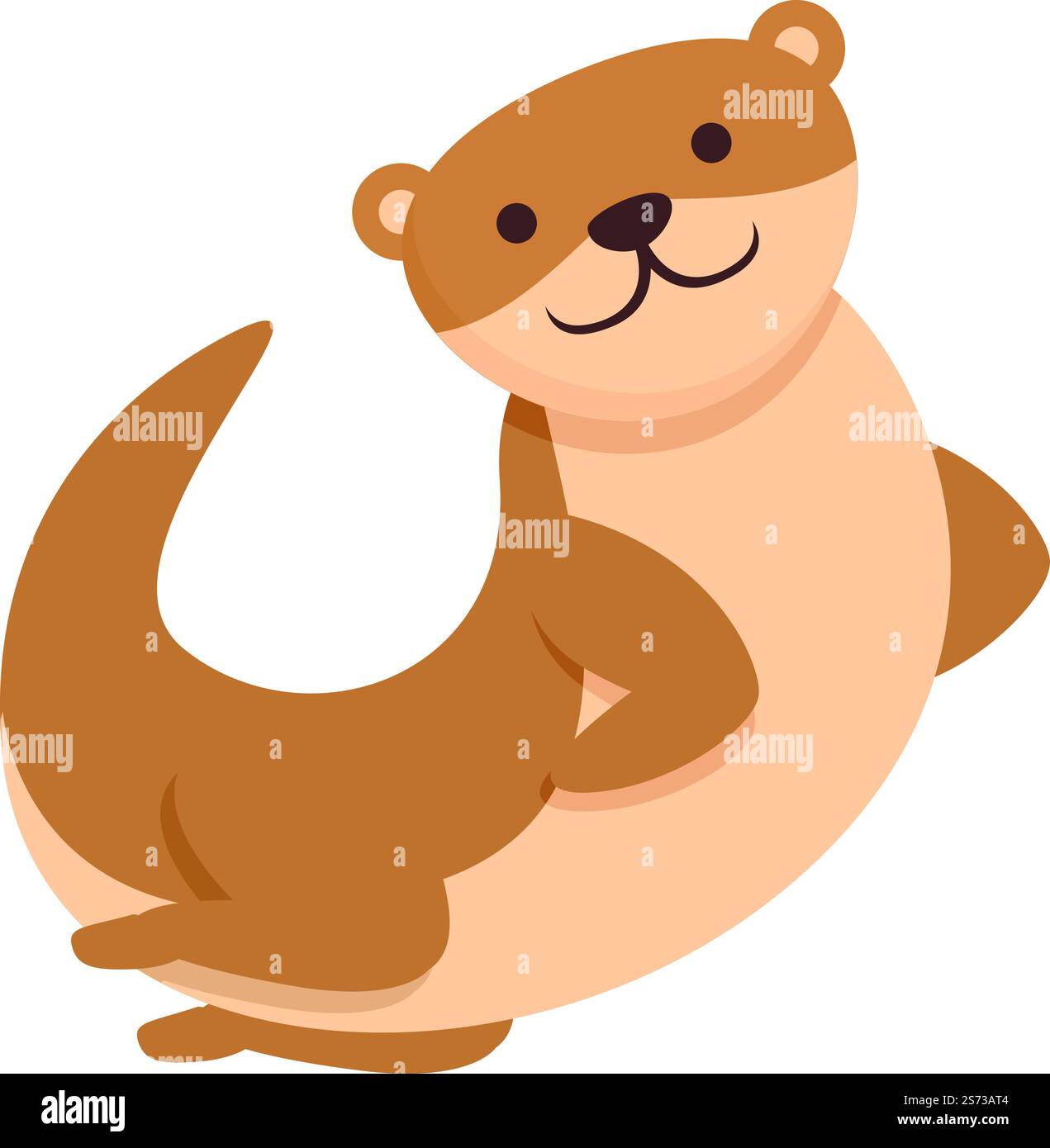 Play weasel icon cartoon vector. Cute animal. Funny ferret. Play weasel ...