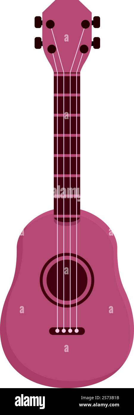 Cute ukulele icon cartoon vector. Acoustic art. Beach style. Cute ...