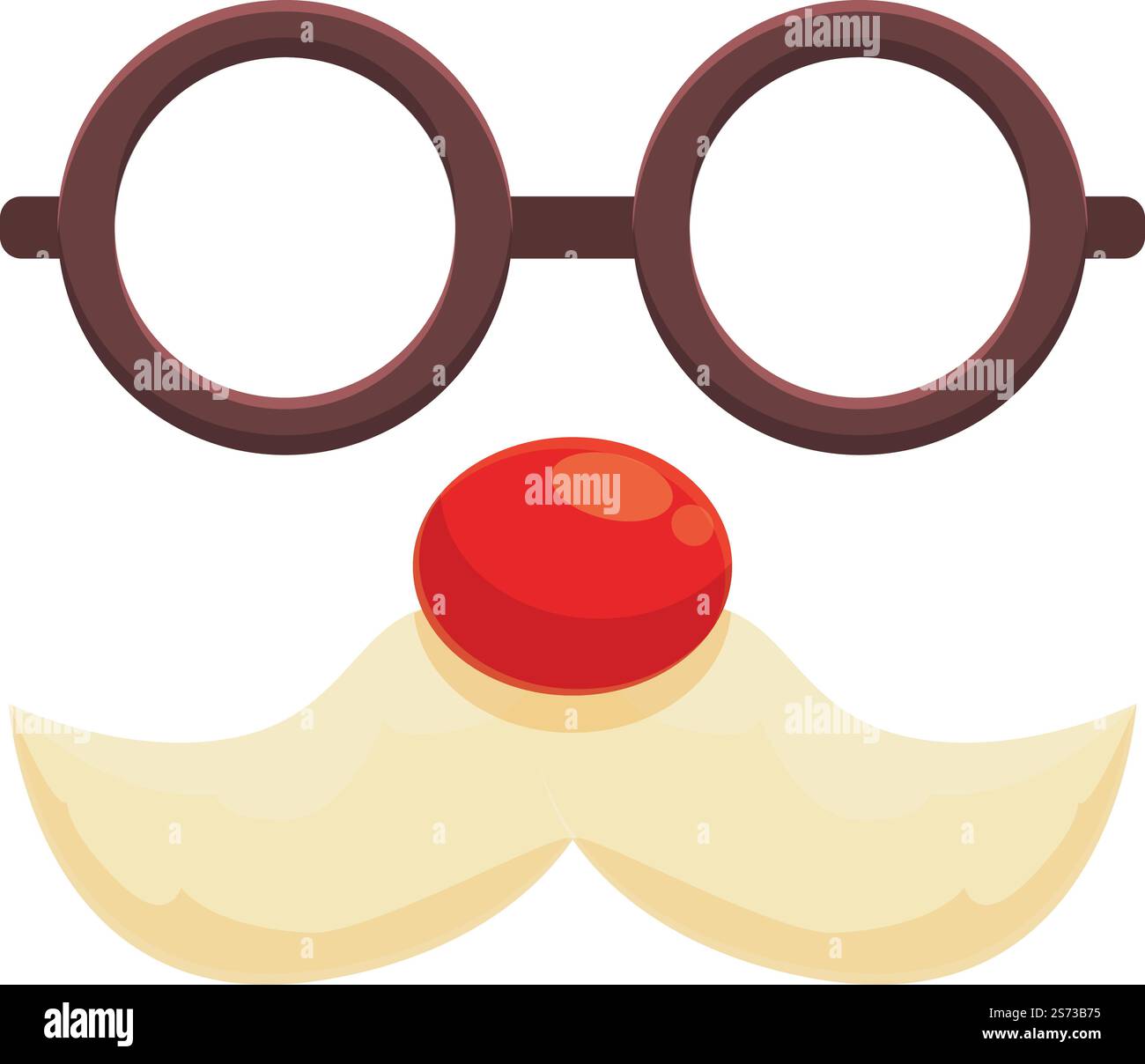 Mask glasses icon cartoon vector. Santa holiday. Face head. Mask ...