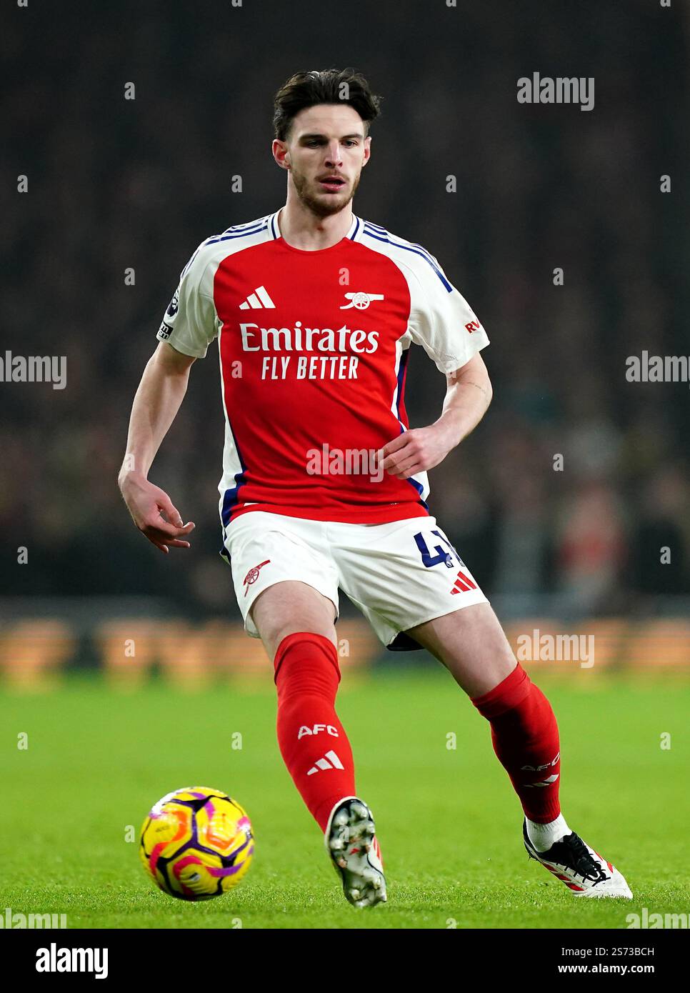 Arsenal's Declan Rice during the Premier League match at the Emirates ...