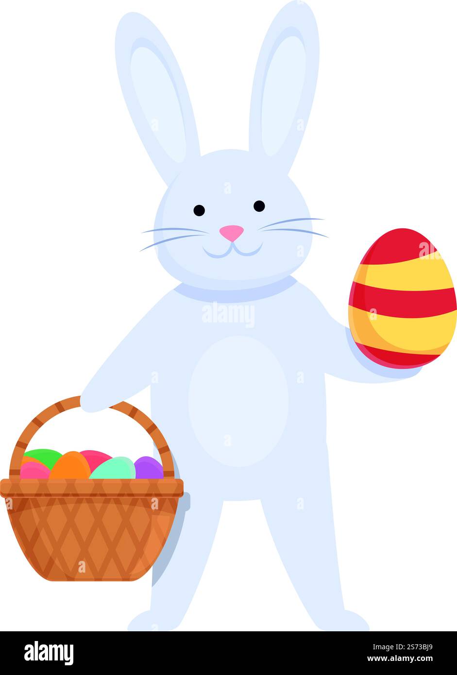 Happy bunny icon cartoon vector. Animal card. Cute rabbit. Happy bunny ...