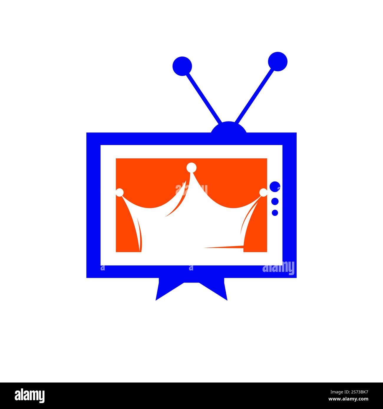 King TV vector logo design template. Royal film logo design vector ...