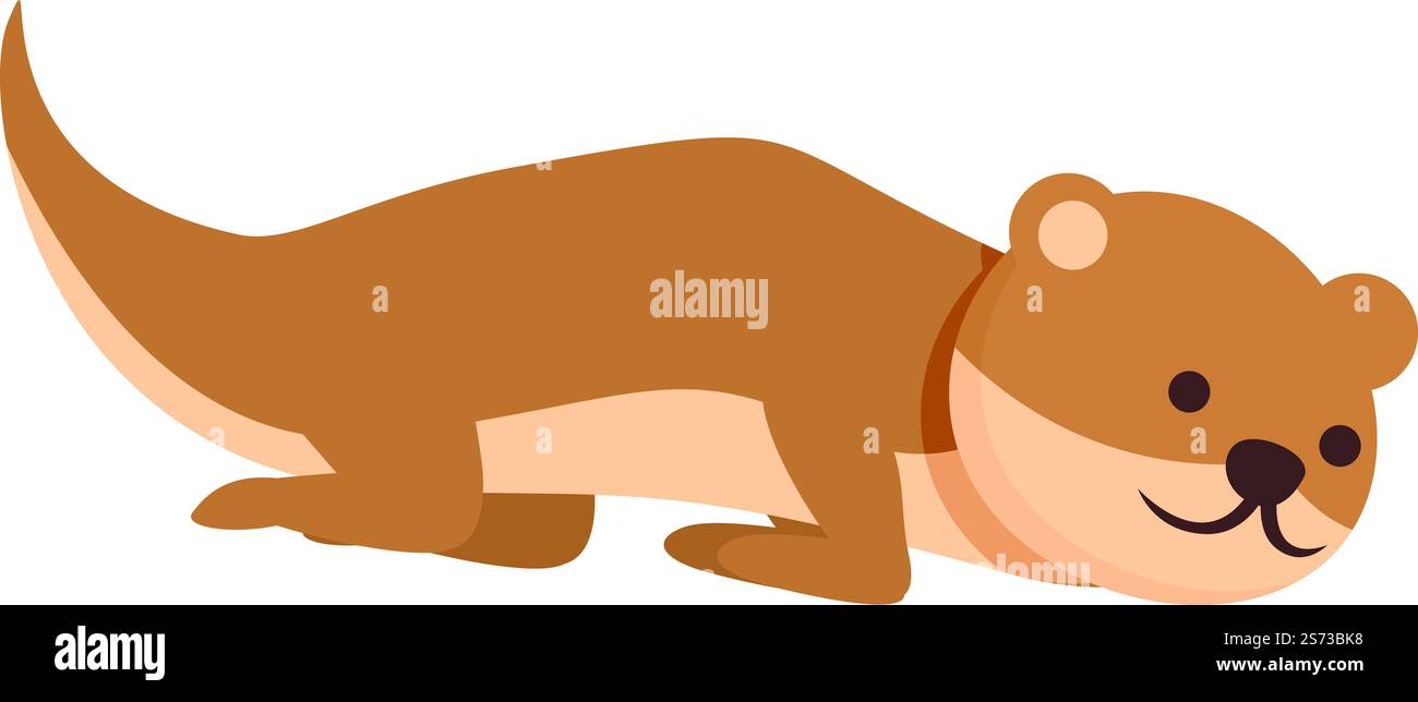 Winter species icon cartoon vector. Mink ferret. Stoat animal. Winter ...