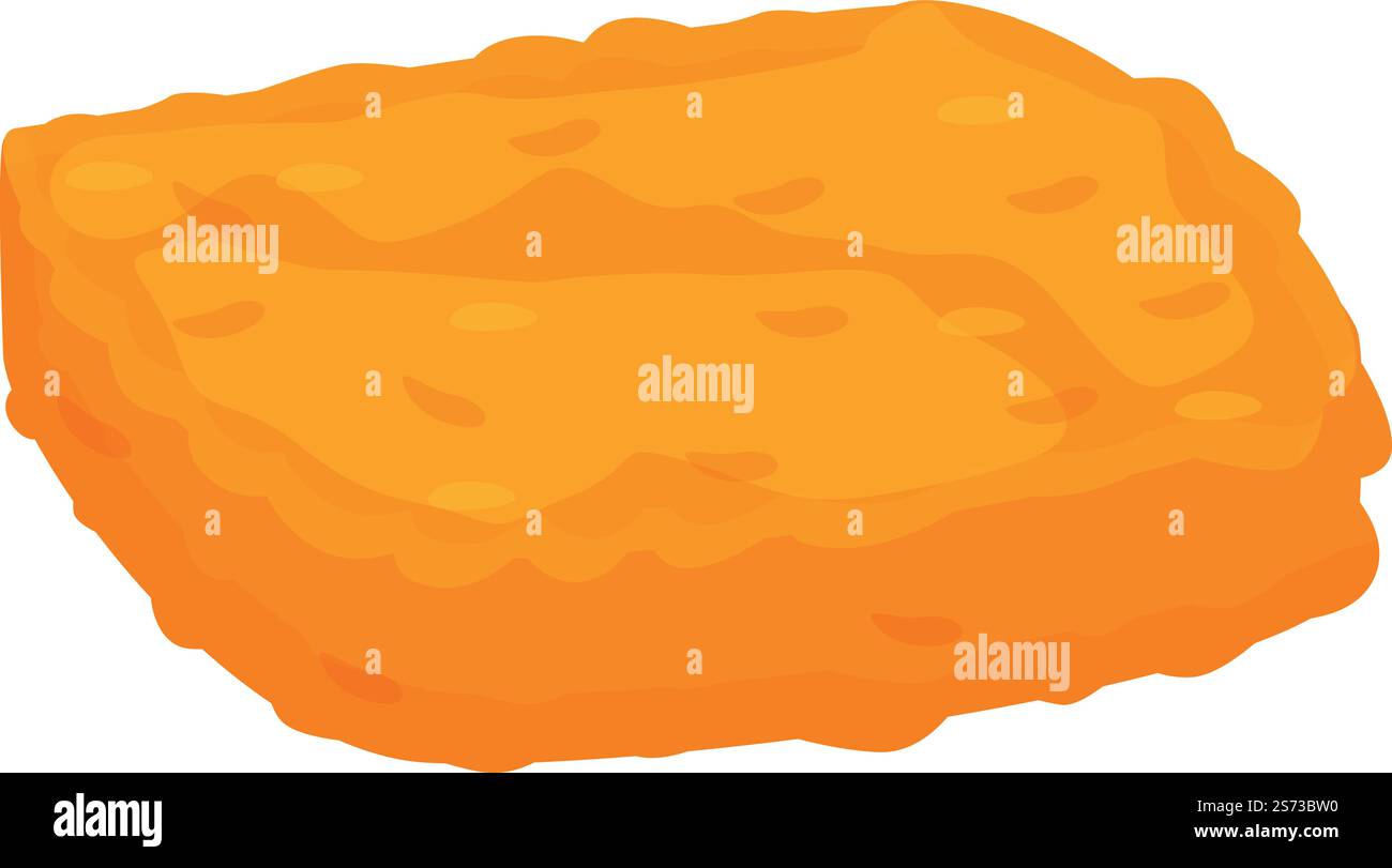 Chicken nugget strips icon cartoon vector. Meat box. Tasty pack ...