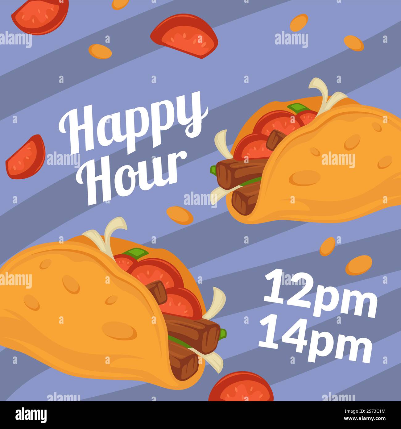 Discount and special offer on happy hour menu. Tasty mexican meal and ...