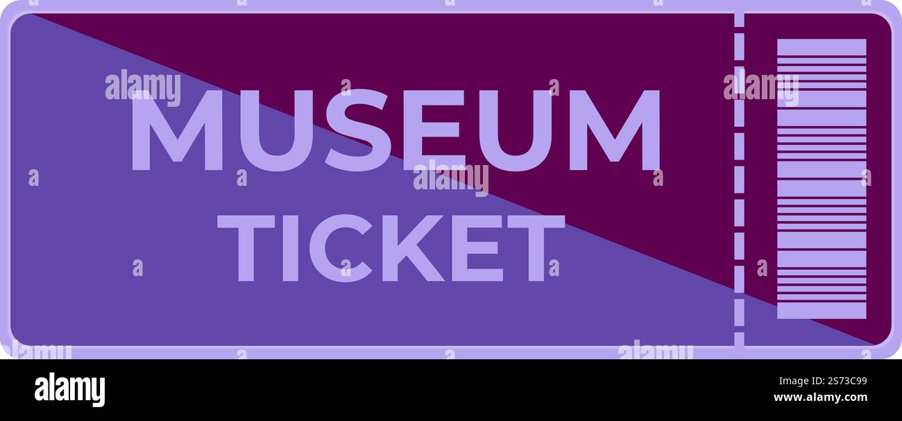Pass museum ticket icon cartoon vector. Admit coupon. Festival paper ...