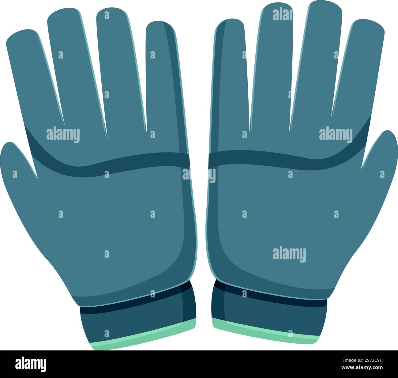 Winter gloves icon cartoon vector. Keeper hand. Safety protection ...