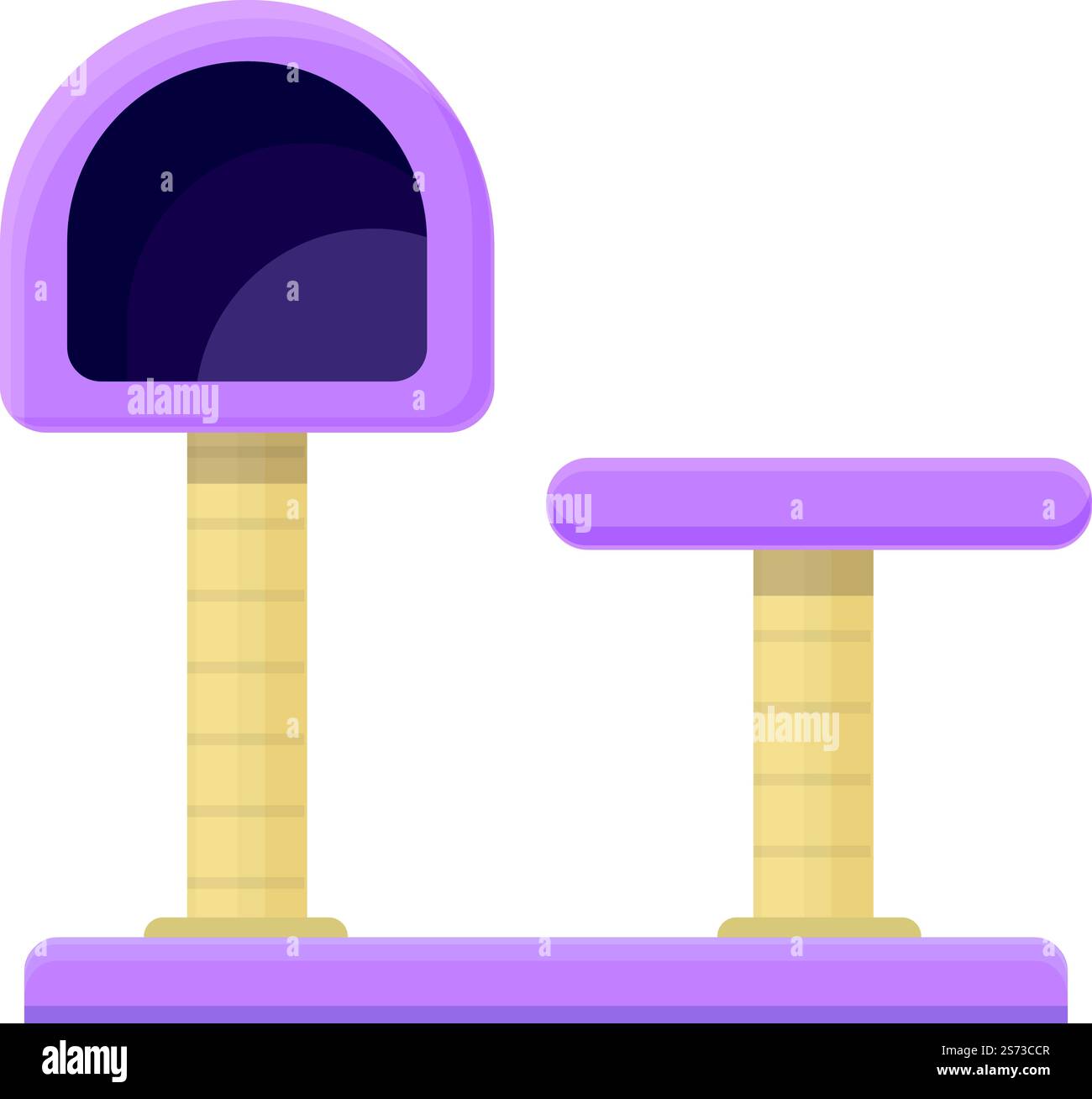 Climbing tower icon cartoon vector. Cat house. Pet shop. Climbing tower ...
