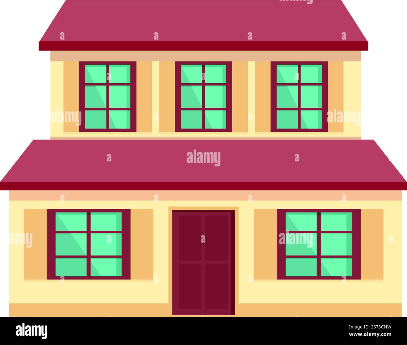 Beach house icon cartoon vector. Modern building. Front cottage. Beach ...