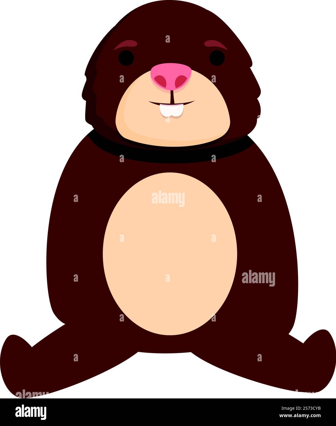 Tired mole icon cartoon vector. Funny animal. Happy forest. Tired mole ...