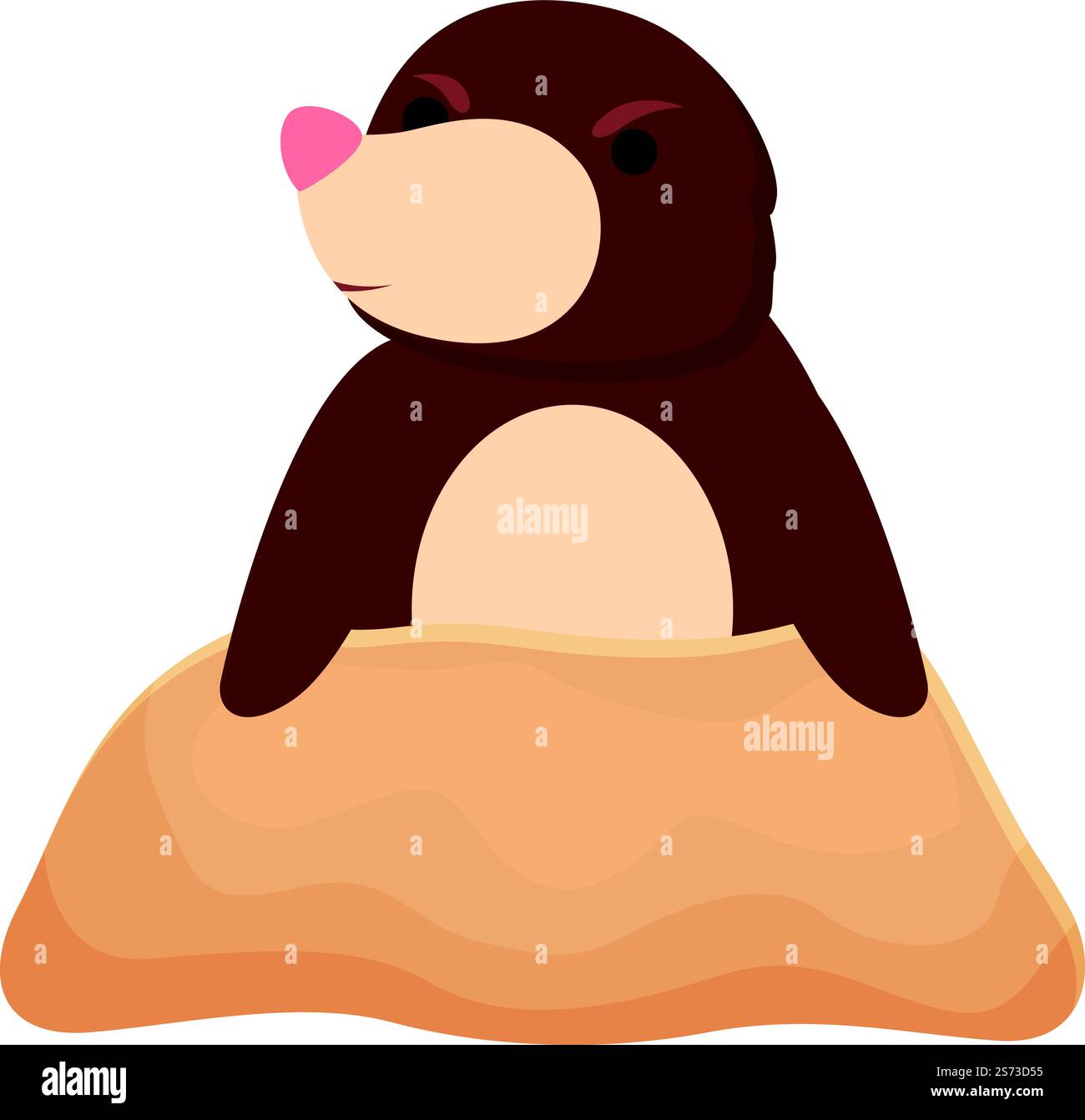 Mole icon cartoon vector. Cute animal. Funny game. Mole icon cartoon ...