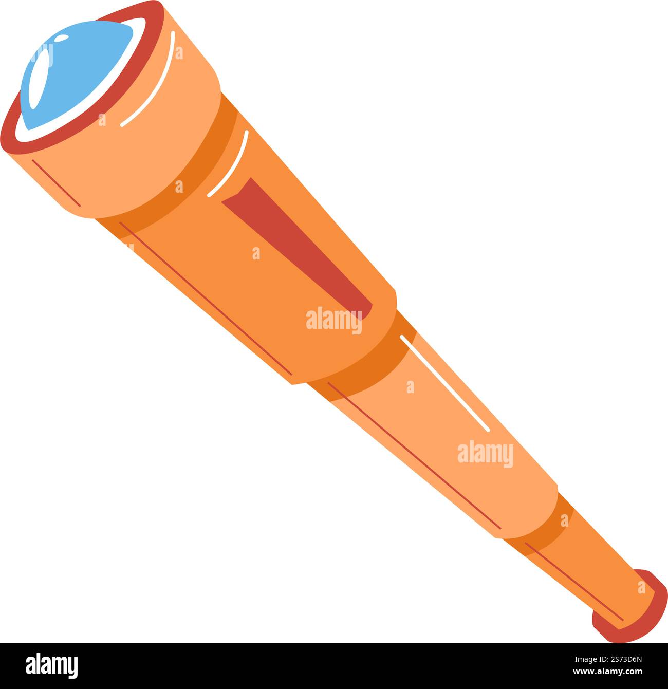 Telescope watching tube with magnifying glass and zooming lens ...