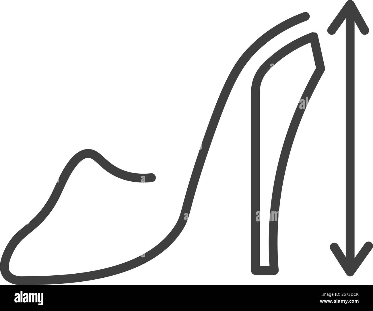 Shoes on heels measurement of length hi-res stock photography and ...