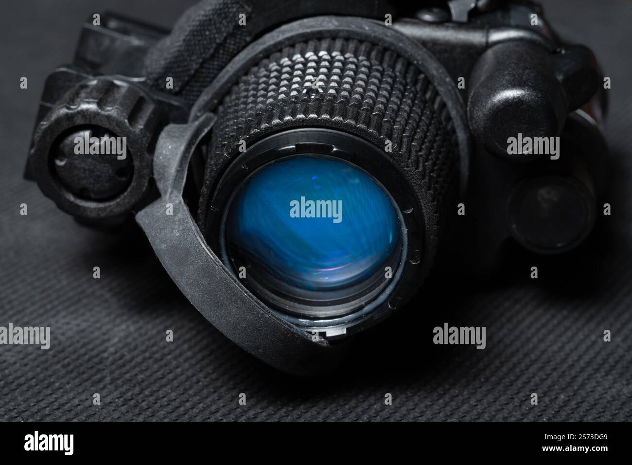 Front lens of military night vision device with image intensifier tube ...