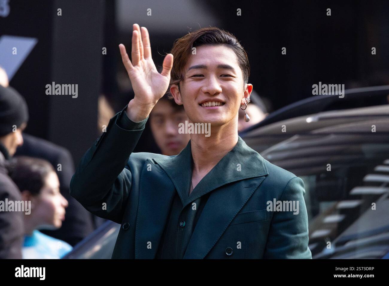 Milan, Italy. 18th Jan, 2025. Iwamoto Hikaru is seen arriving at the ...