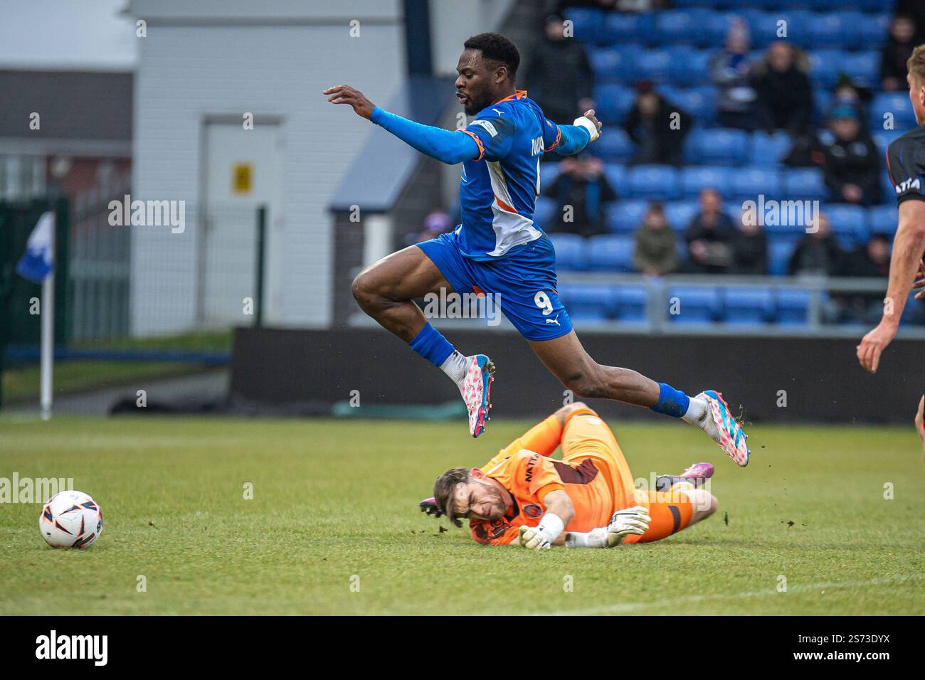 Oldham Athletic's Mike Fondop during the Vanarama National League match ...
