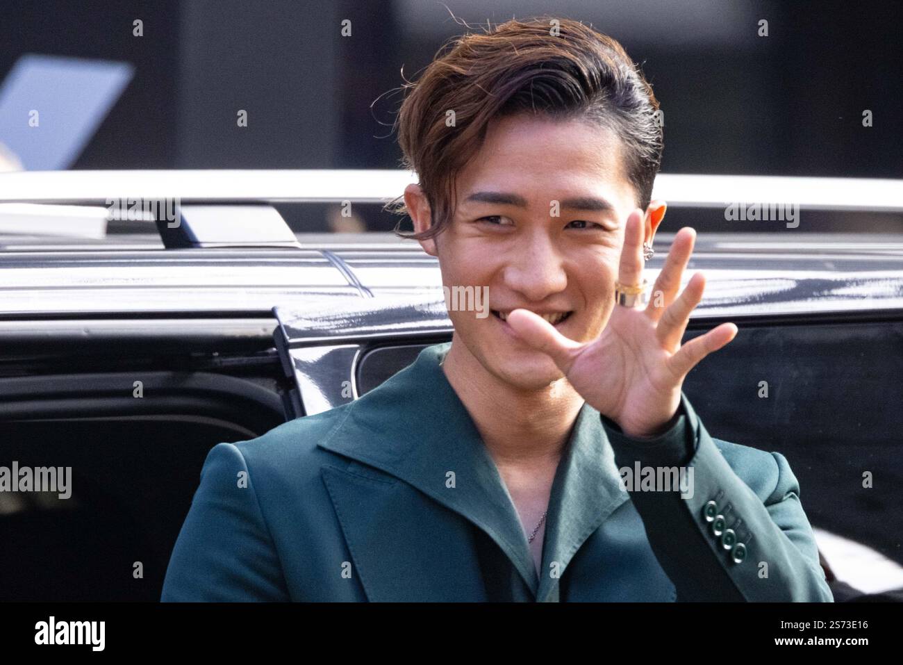 Milan, Italy. 18th Jan, 2025. Iwamoto Hikaru is seen arriving at the ...