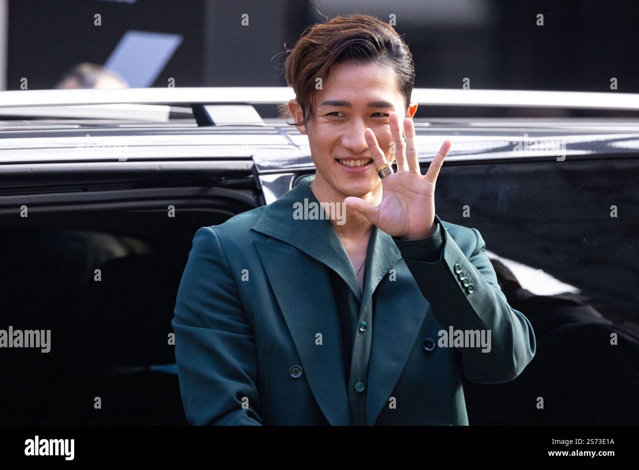 Milan, Italy. 18th Jan, 2025. Iwamoto Hikaru is seen arriving at the ...