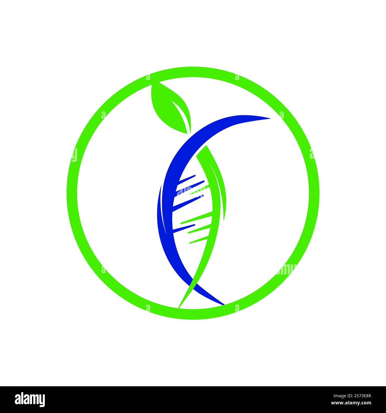 DNA tree vector logo design. DNA with green leaves vector logo design ...