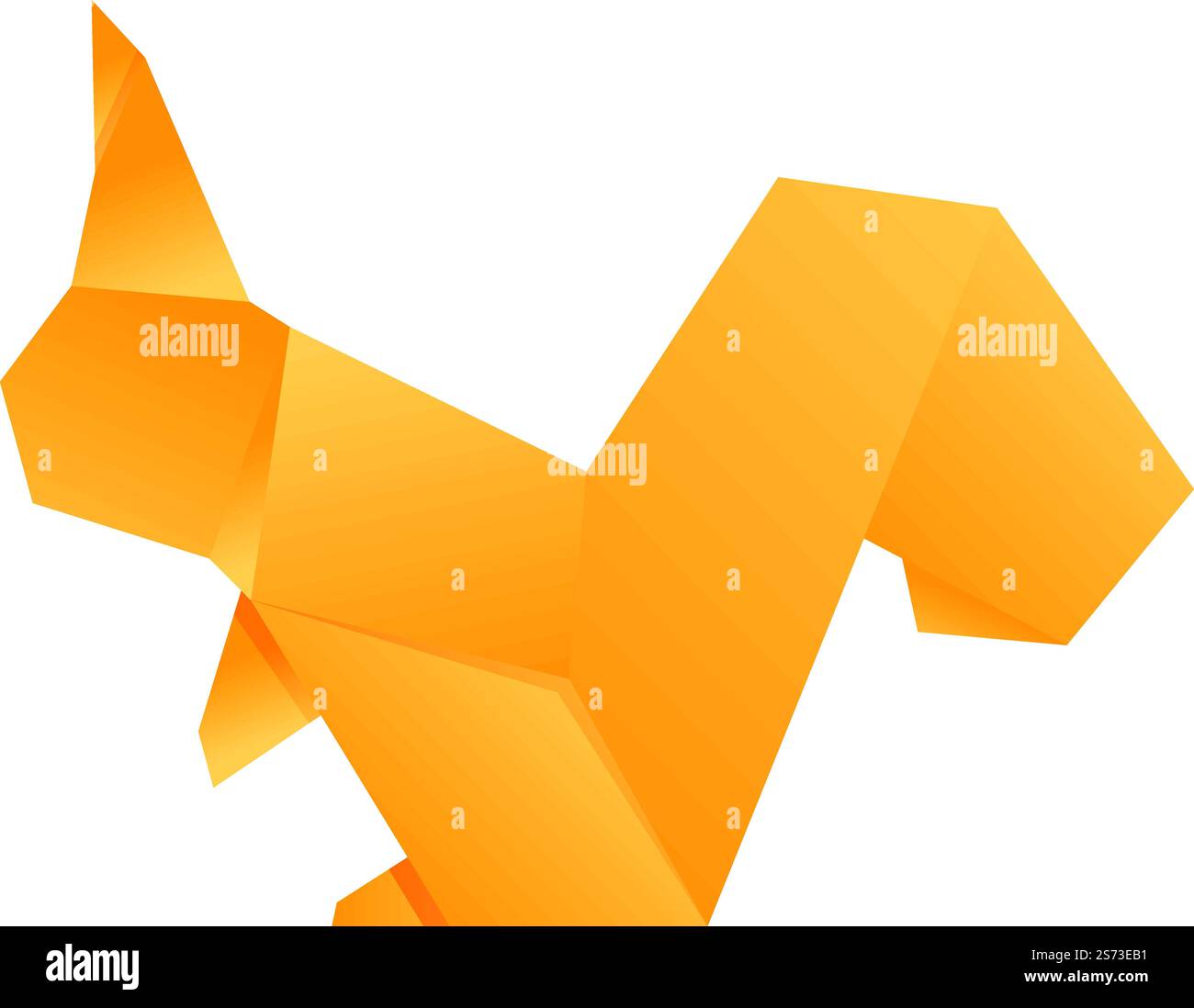 Origami squirrel icon cartoon vector. Animal paper. Art geometric ...