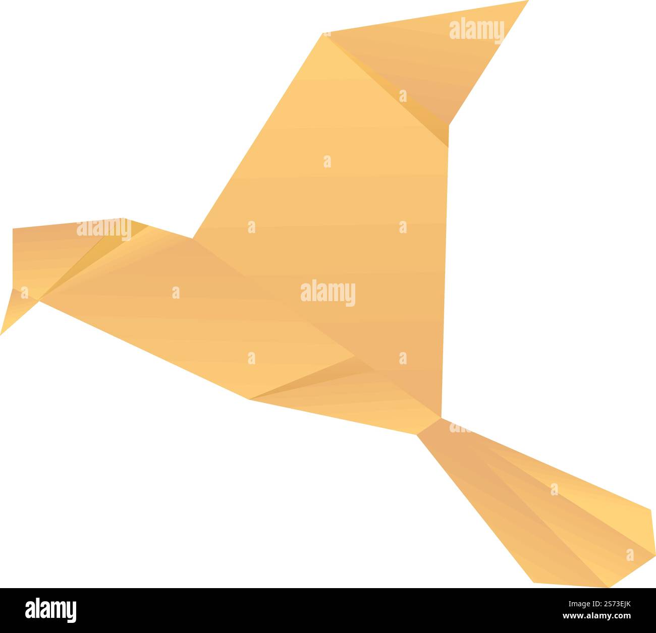 Paper bird icon cartoon vector. Origami bird. Cute polygon. Paper bird ...