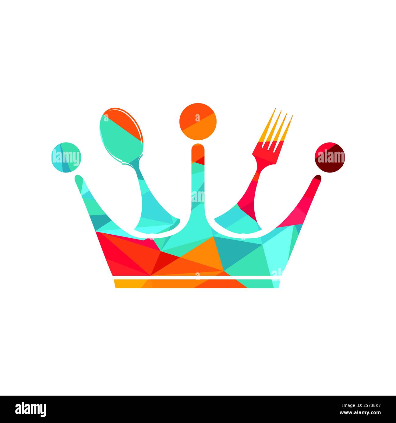 Food kingdom vector logo design. Royal food logo concept Stock Vector ...