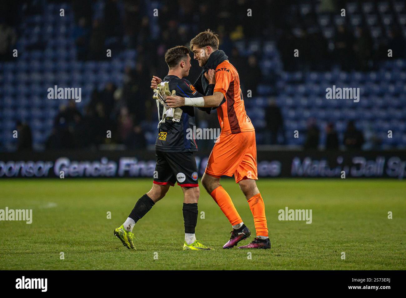 Aldershot Town's Aaron Jones and Aldershot Town's Marcus Dewhurst ...