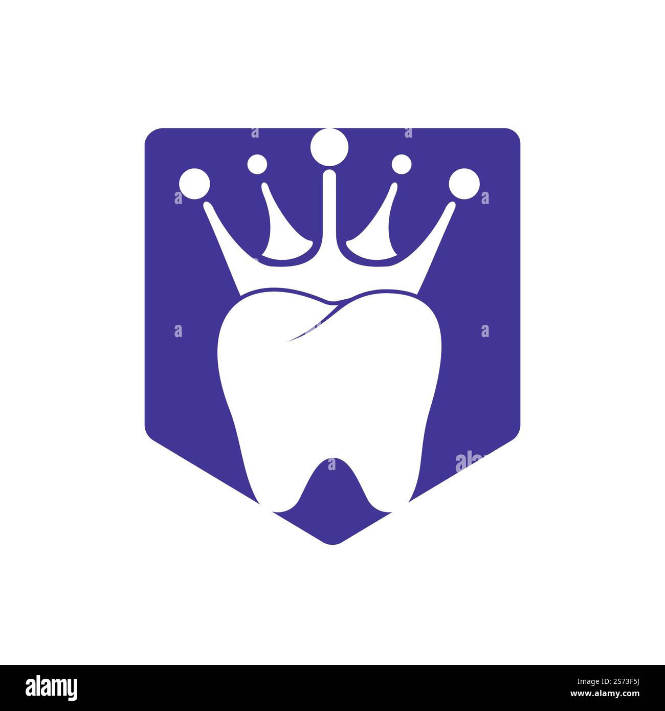 Dental king vector logo design. Tooth and crown icon design Stock ...