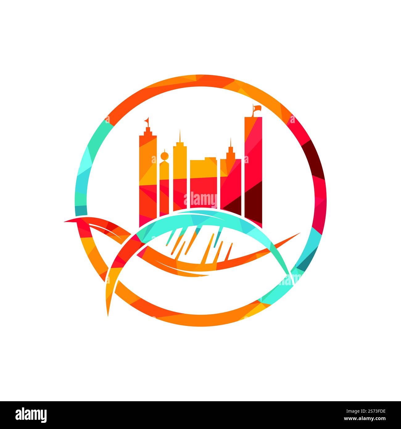 DNA city vector logo design Stock Vector Image & Art - Alamy
