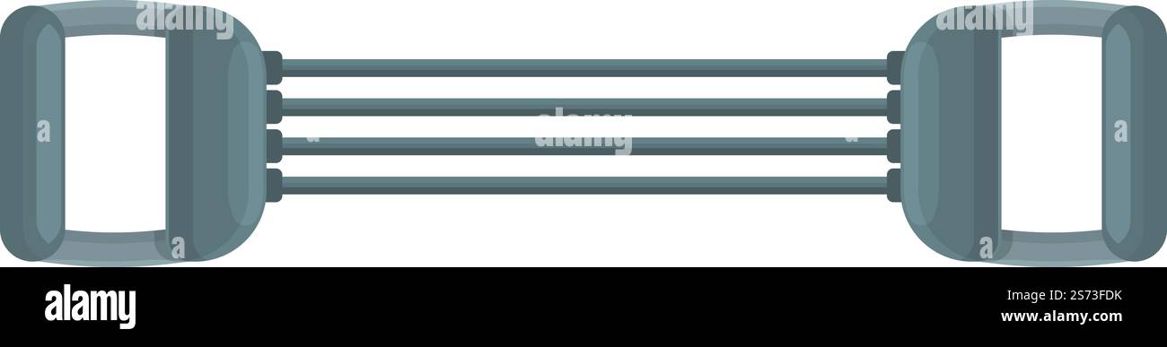 Elastic tool icon cartoon vector. Arm gym. Iron power. Elastic tool ...