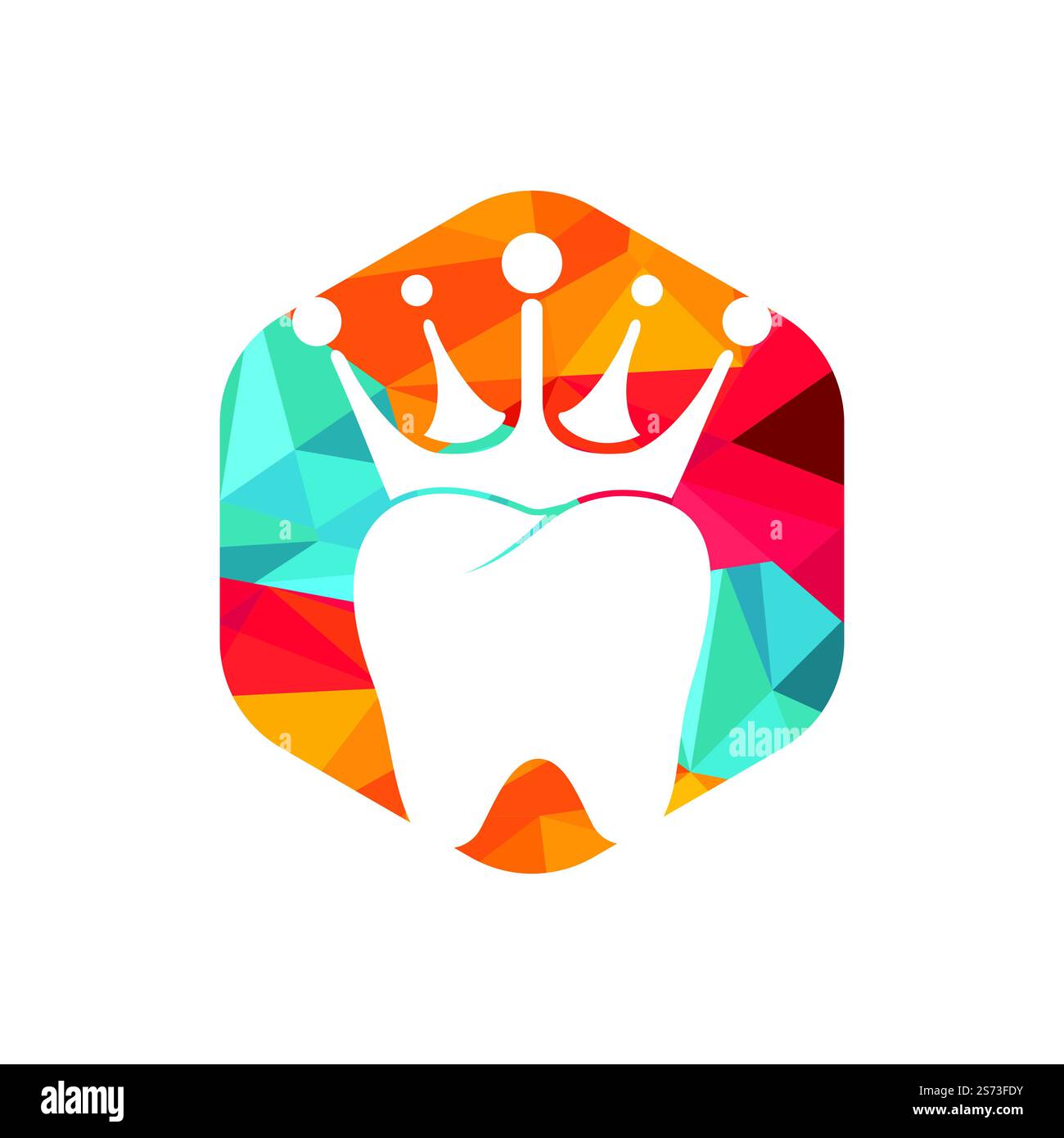 Dental king vector logo design. Tooth and crown icon design Stock ...