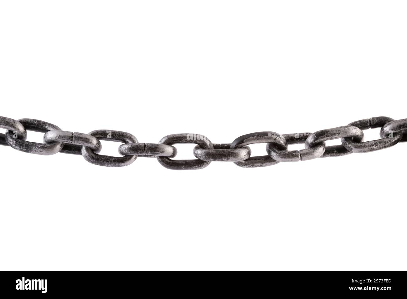 Old metal chain isolated on white background with clipping path Stock ...