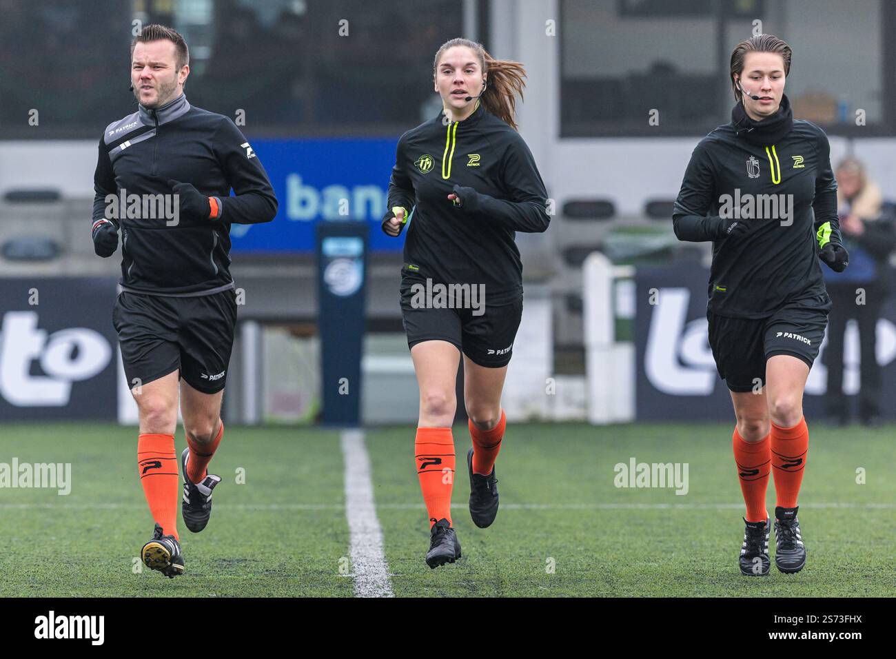 Oud Heverlee, Belgium. 18th Jan, 2025. assistant referee Yannick ...