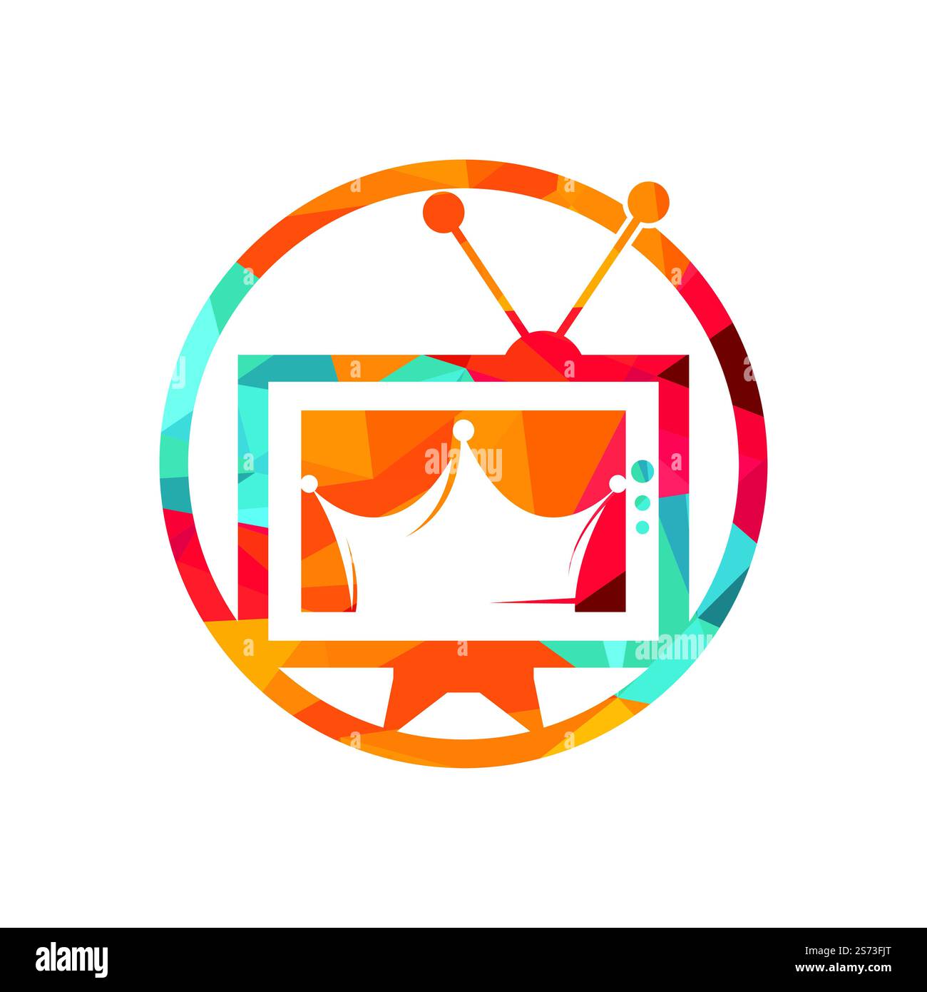King TV vector logo design template. Royal film logo design vector ...