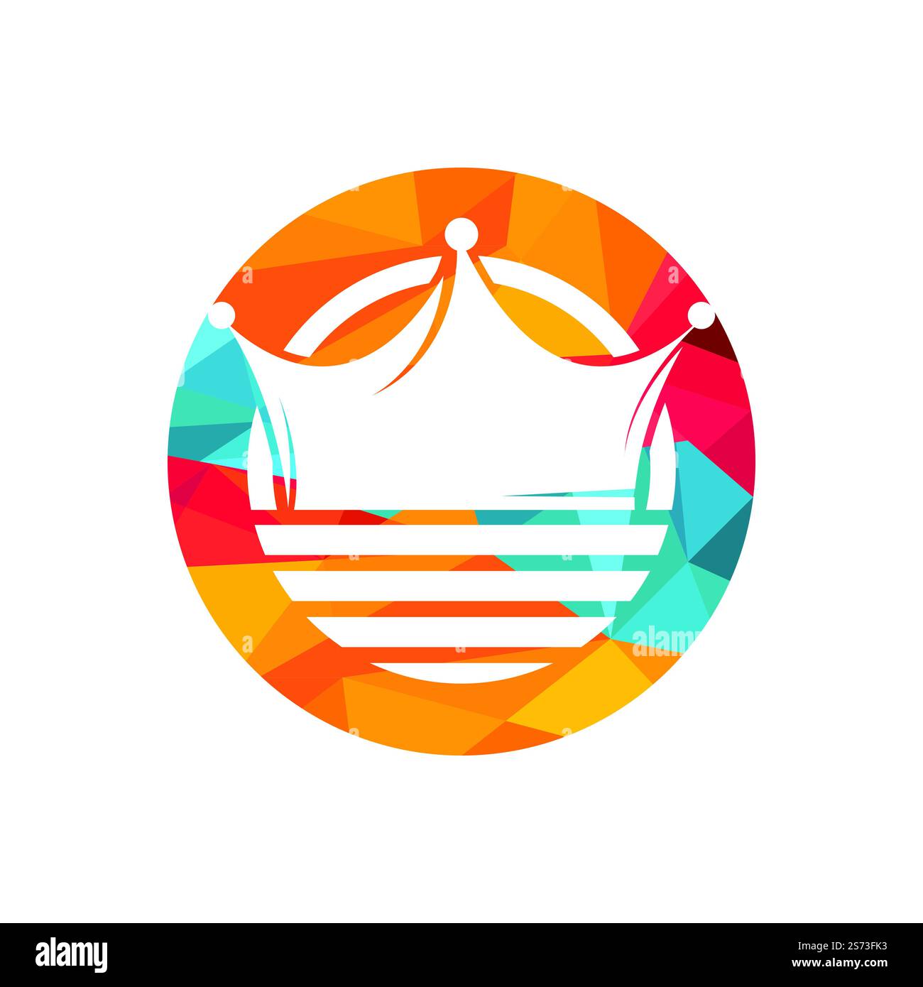 Wave king vector logo design. Water sea waves and crown vector design ...
